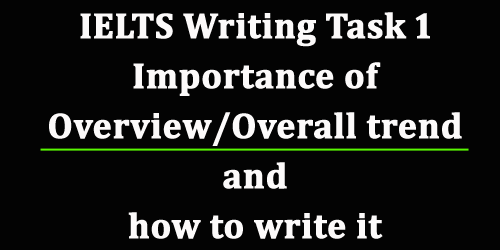Overview/ Overall trend in IELTS writing task 1: importance and how to ...